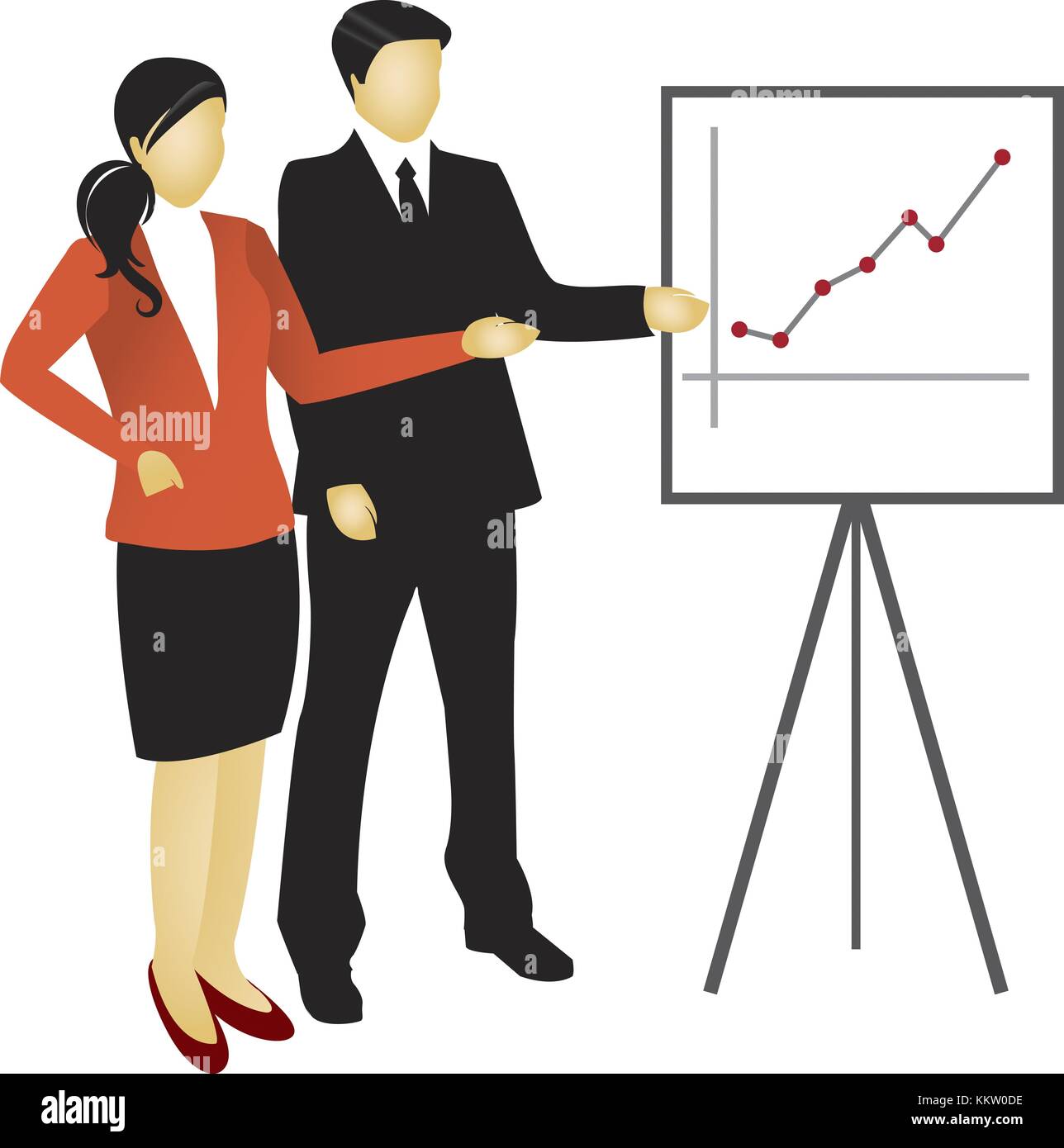image of business people giving presentation Stock Photo - Alamy