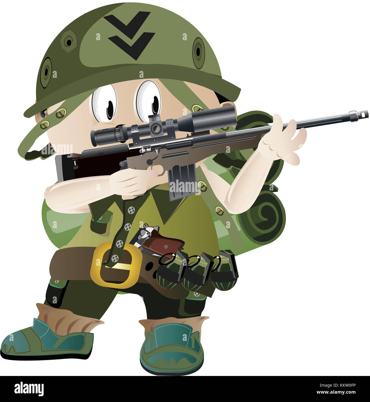 Soldier vector art hi-res stock photography and images - Alamy
