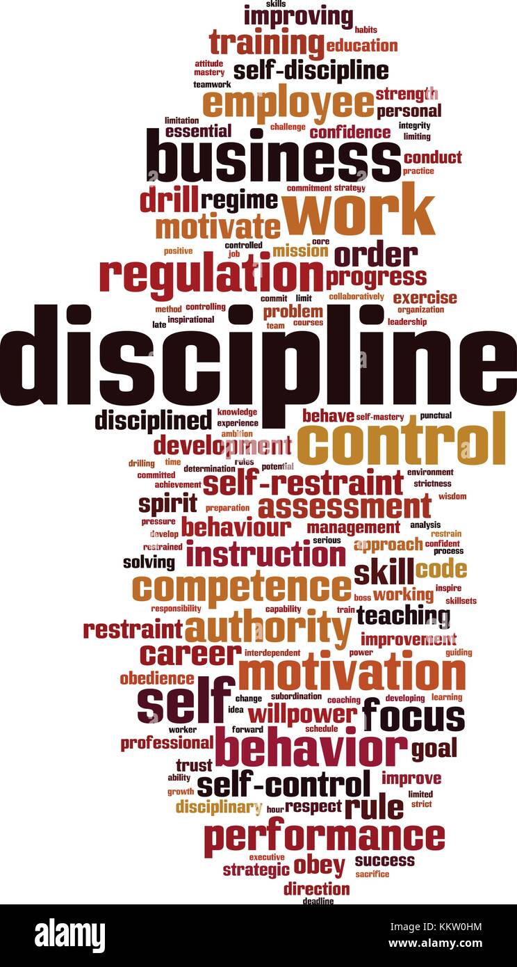 Discipline word cloud concept. Vector illustration Stock Vector Image ...