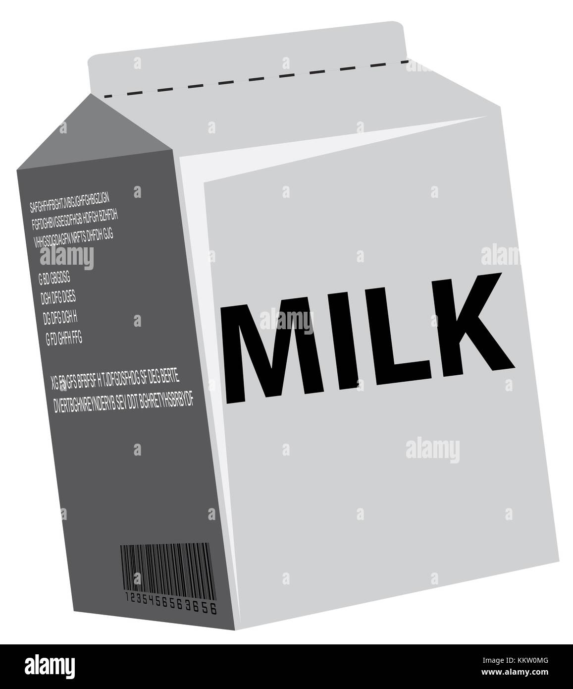 milk on carton Stock Photo - Alamy