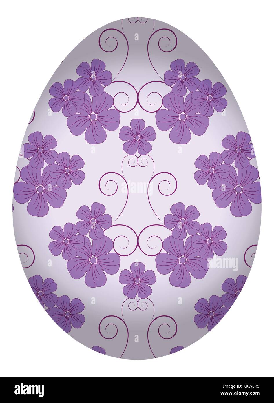 patterned Easter Eggs and bunnies Stock Photo - Alamy