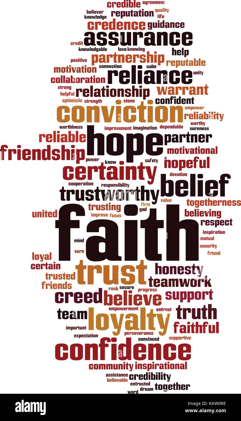 Faith word cloud concept. Vector illustration Stock Vector Image & Art ...