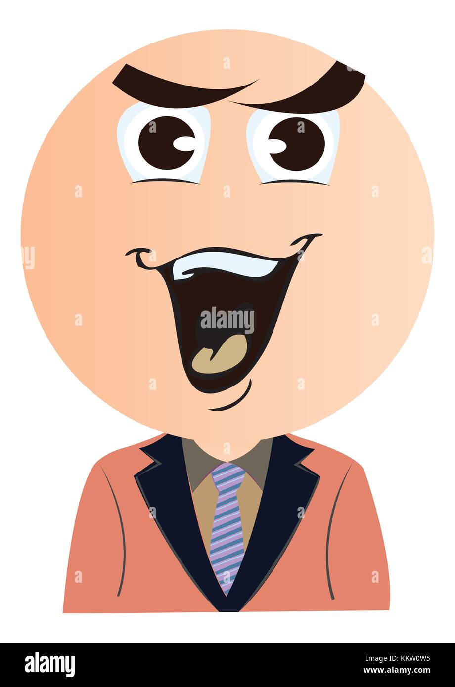 round smilies symbolising various human emotions Stock Photo - Alamy