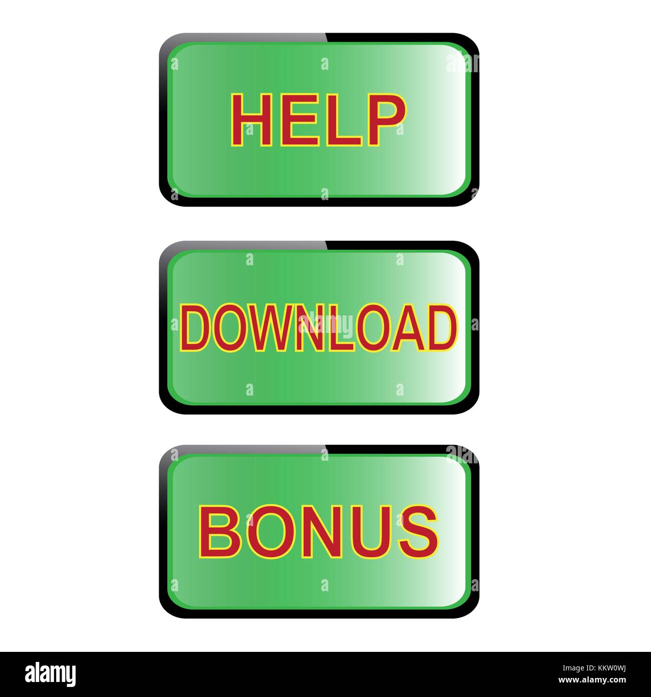 set of navigation buttons Stock Photo - Alamy