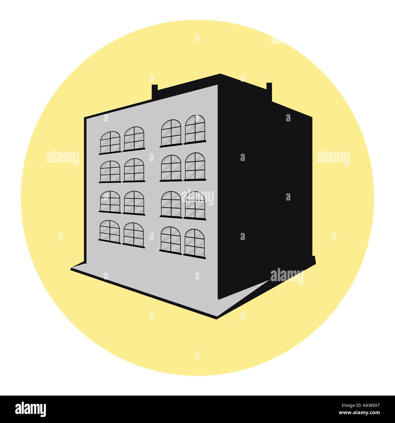 six buildings design Stock Photo - Alamy