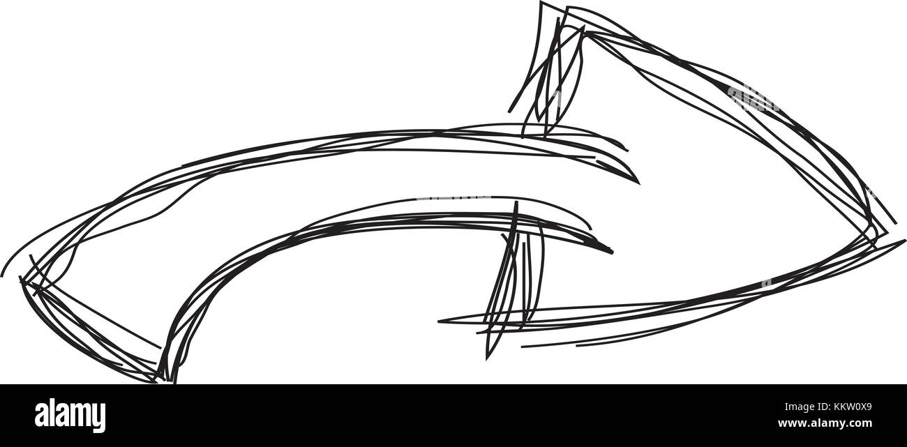 Sketch arrow collection Stock Photo - Alamy