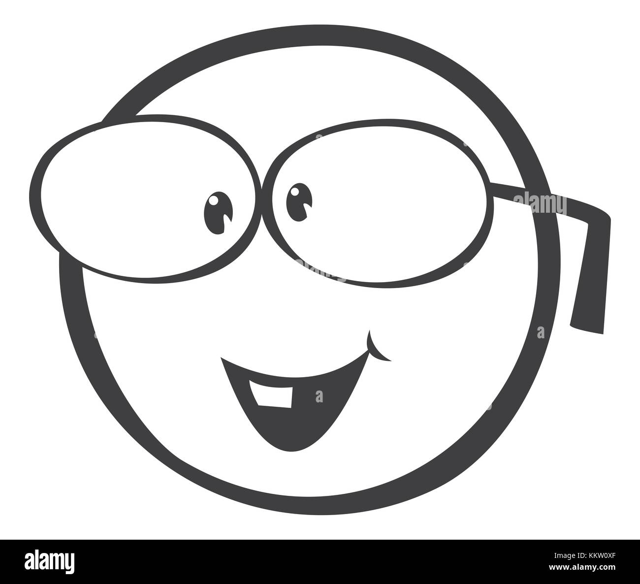 Human face emoticon winking expression hi-res stock photography and ...