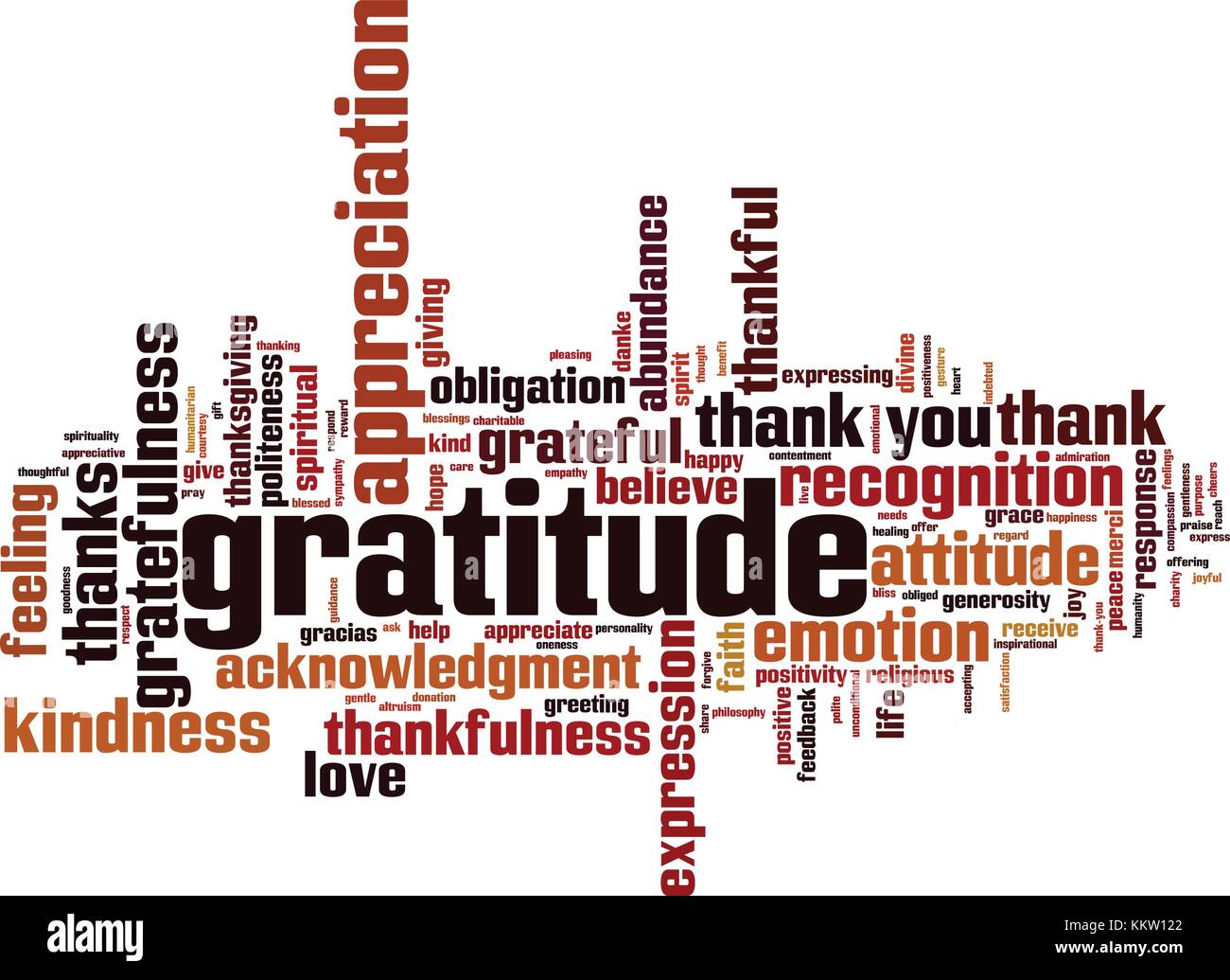 Gratitude word cloud concept. Vector illustration Stock Vector Image & Art - Alamy