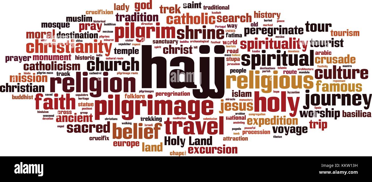 Hajj word cloud concept. Vector illustration Stock Vector Image & Art ...