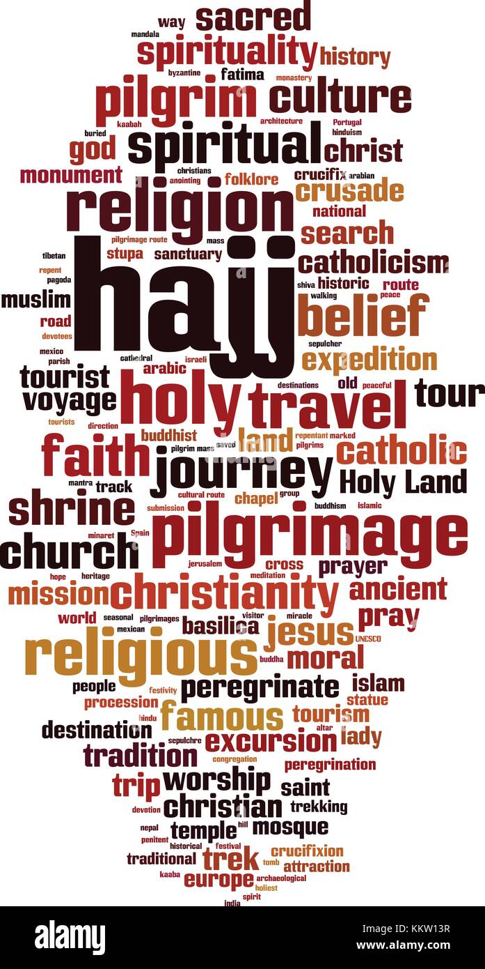 Hajj word cloud concept. Vector illustration Stock Vector Image & Art ...