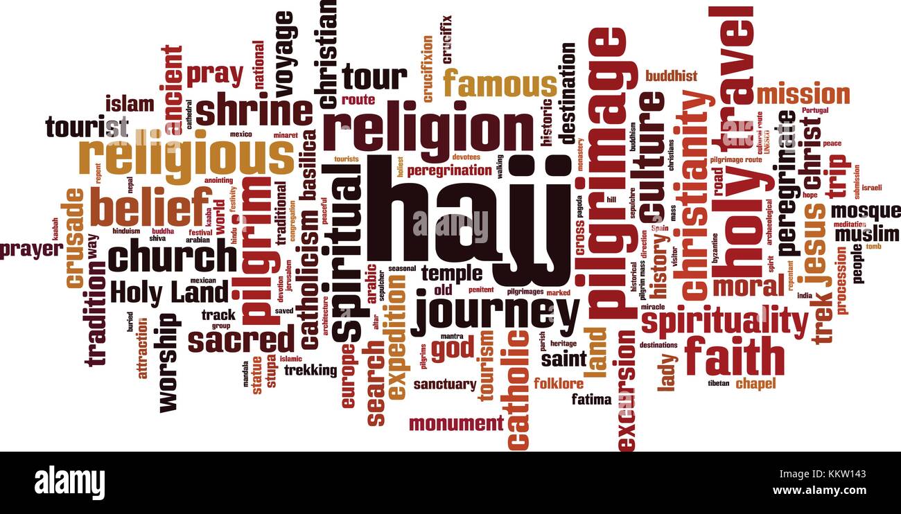 Hajj word cloud concept. Vector illustration Stock Vector Image & Art ...