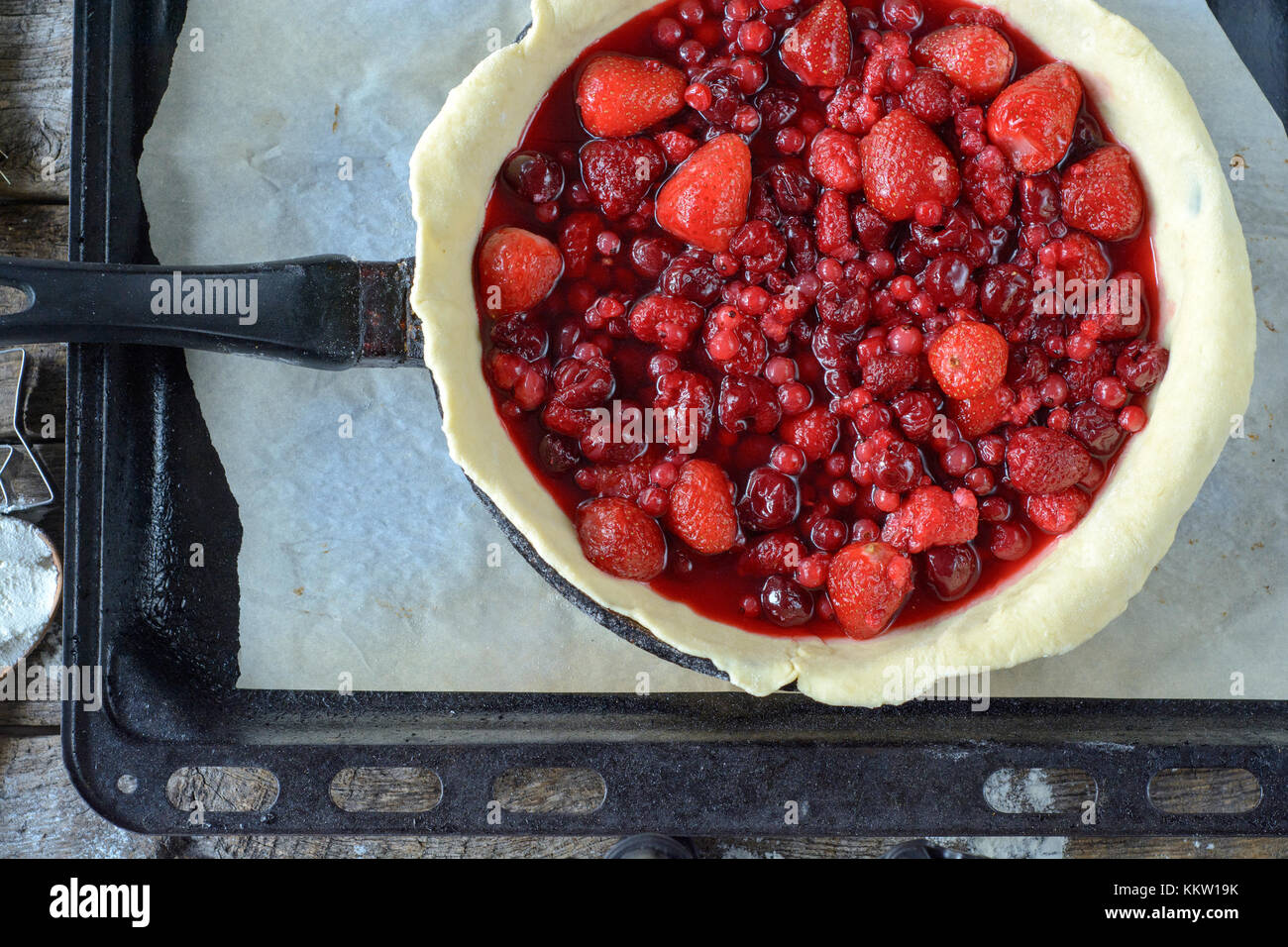 Berry pie cherry currant hi-res stock photography and images - Alamy