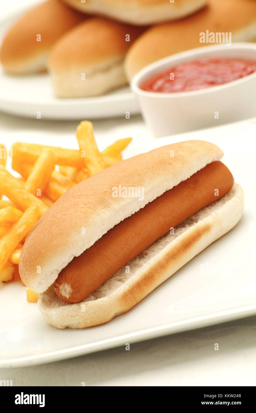 Traditional Hot Dog Stock Photo - Alamy