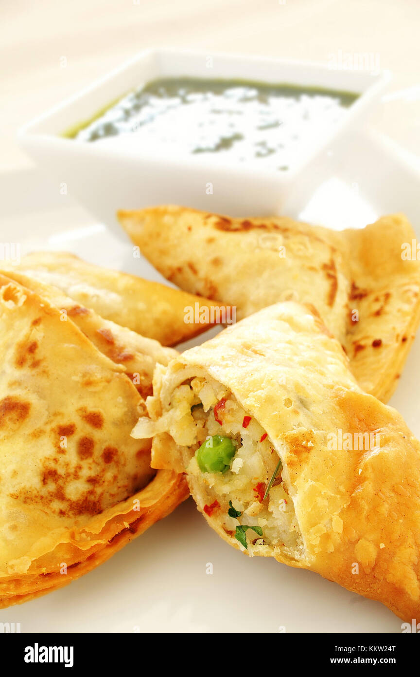 Traditional Indian Samosas Stock Photo - Alamy