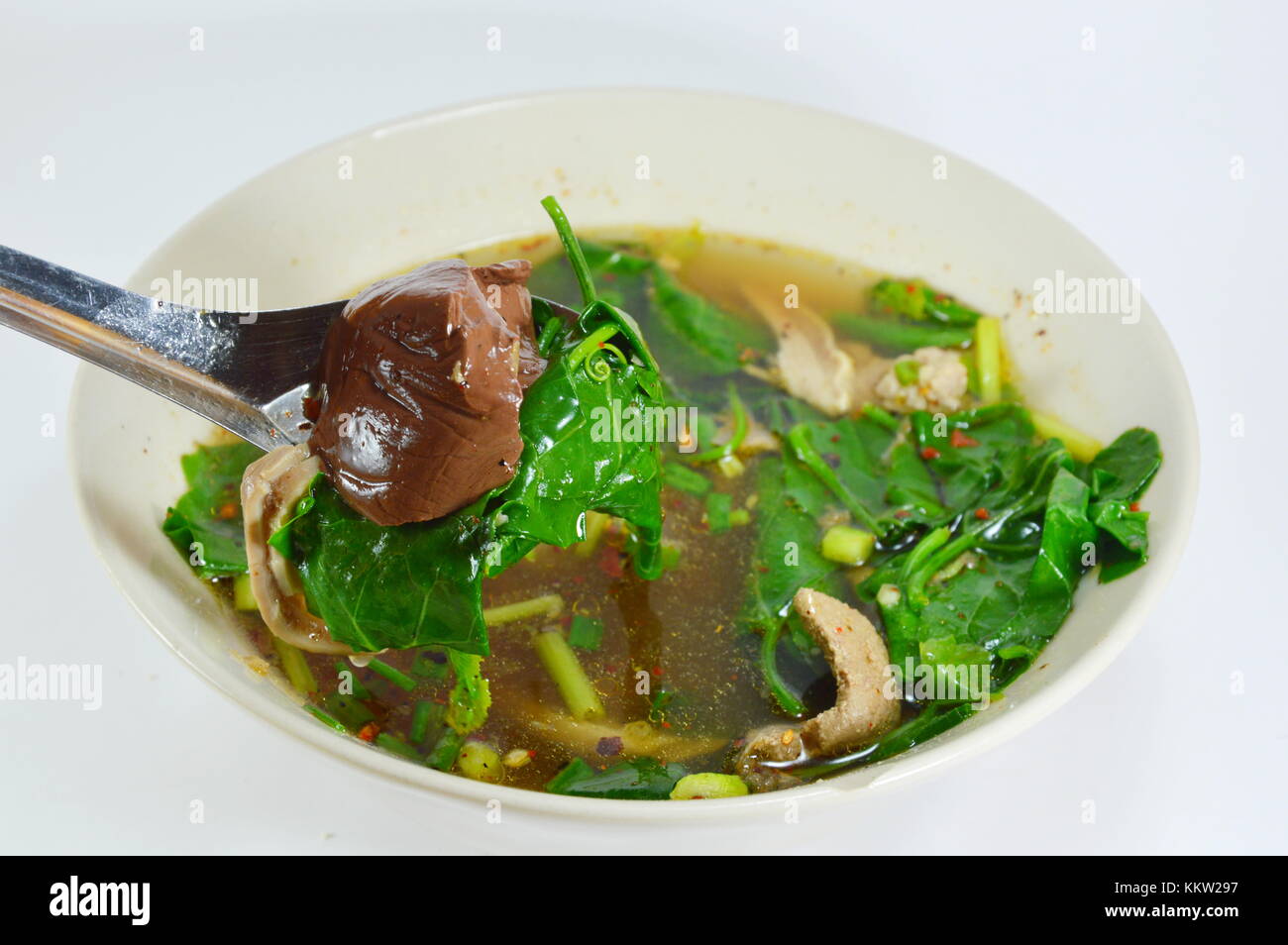 Boiled pork blood entrails hi-res stock photography and images - Alamy