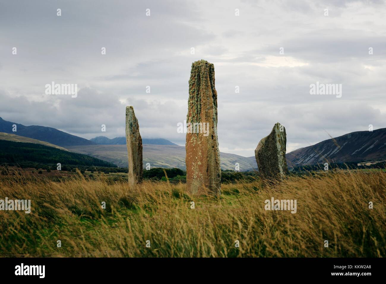 Machrie Moor prehistoric stone circles. Isle of Arran, Scotland. 4000 ...
