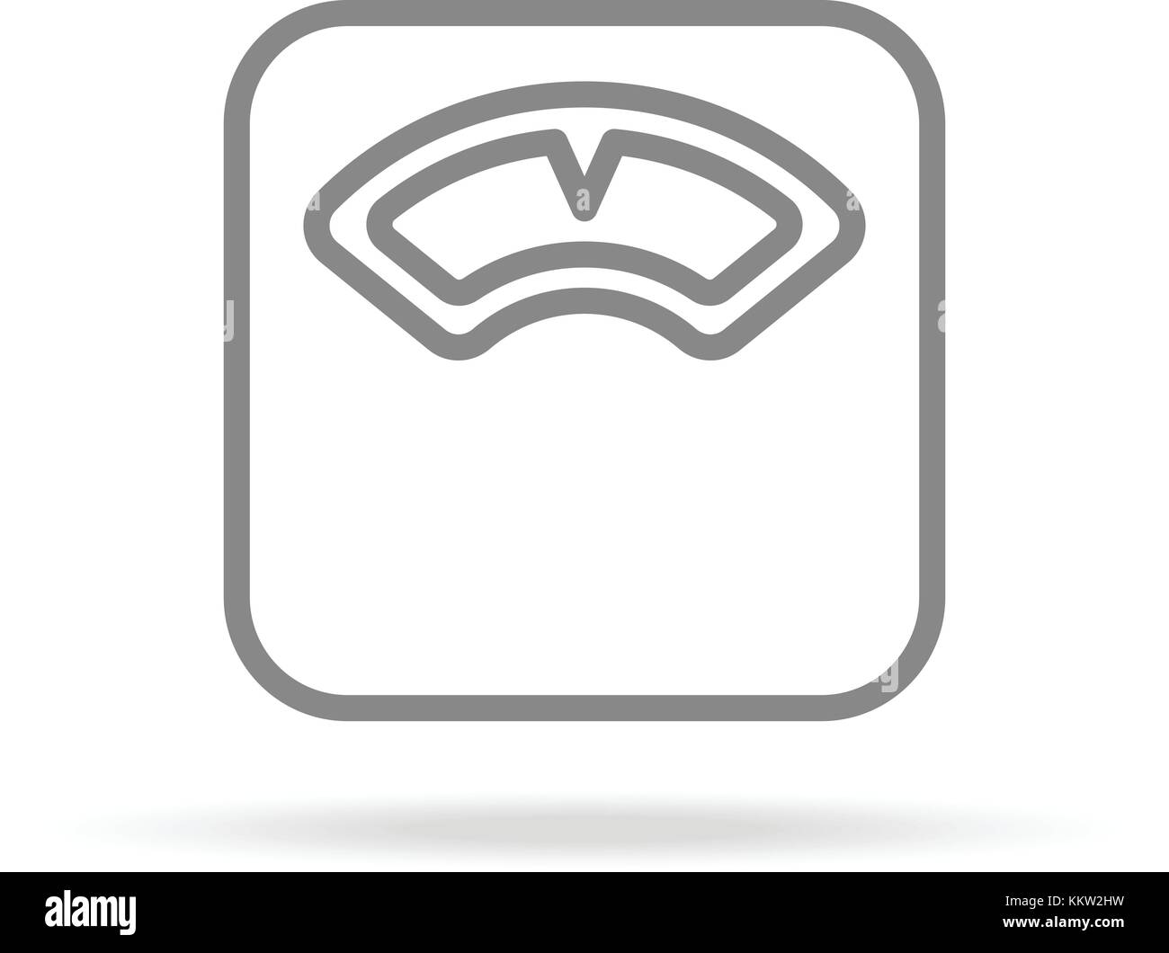 Scales, Weight, Measurement Icon In Trendy Thin Line Style Isolated On ...