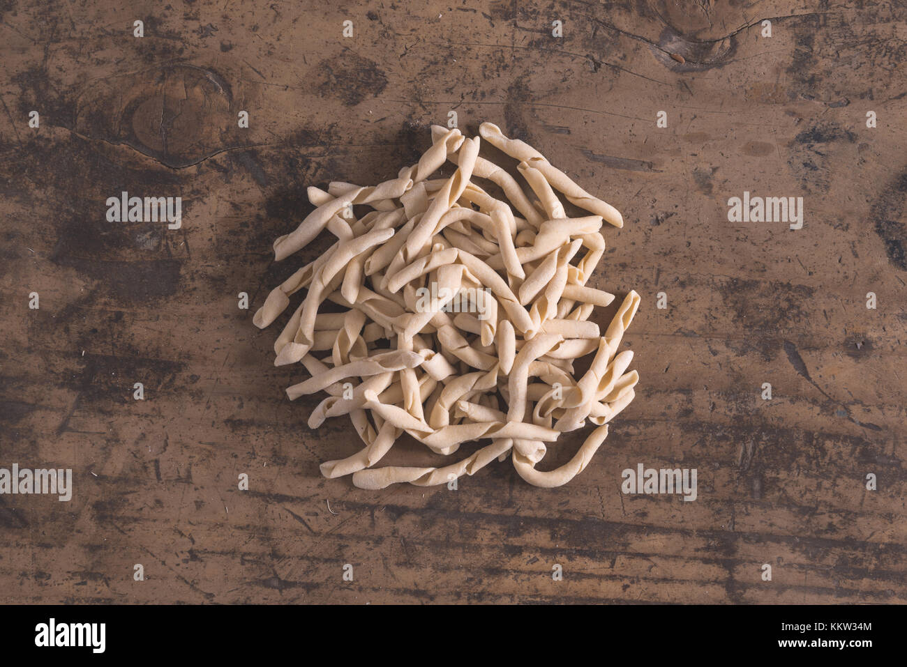 Hand made fileja or fileia or maccaruni typical fresh pasta from ...