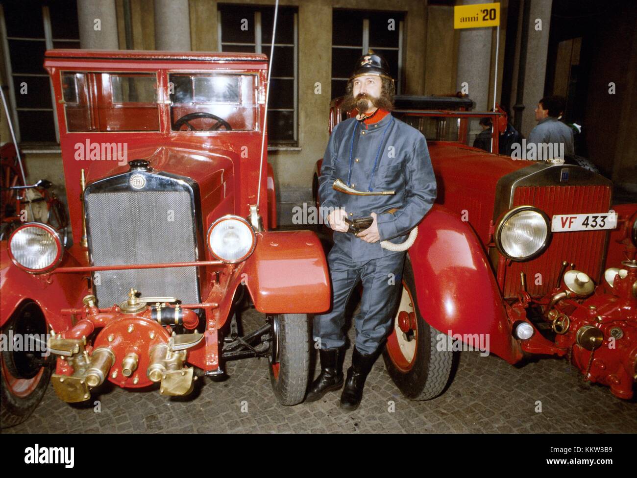 historical re-enactment of antique equipment and uniforms of the ...