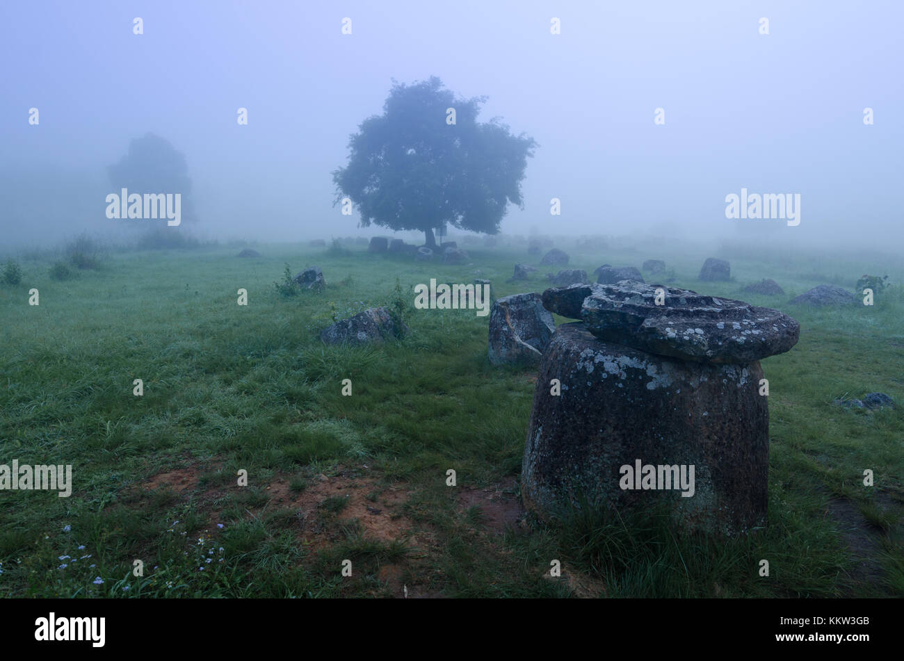 Amongst a field of landmines and bombs from the Vietnam war, ancient ...