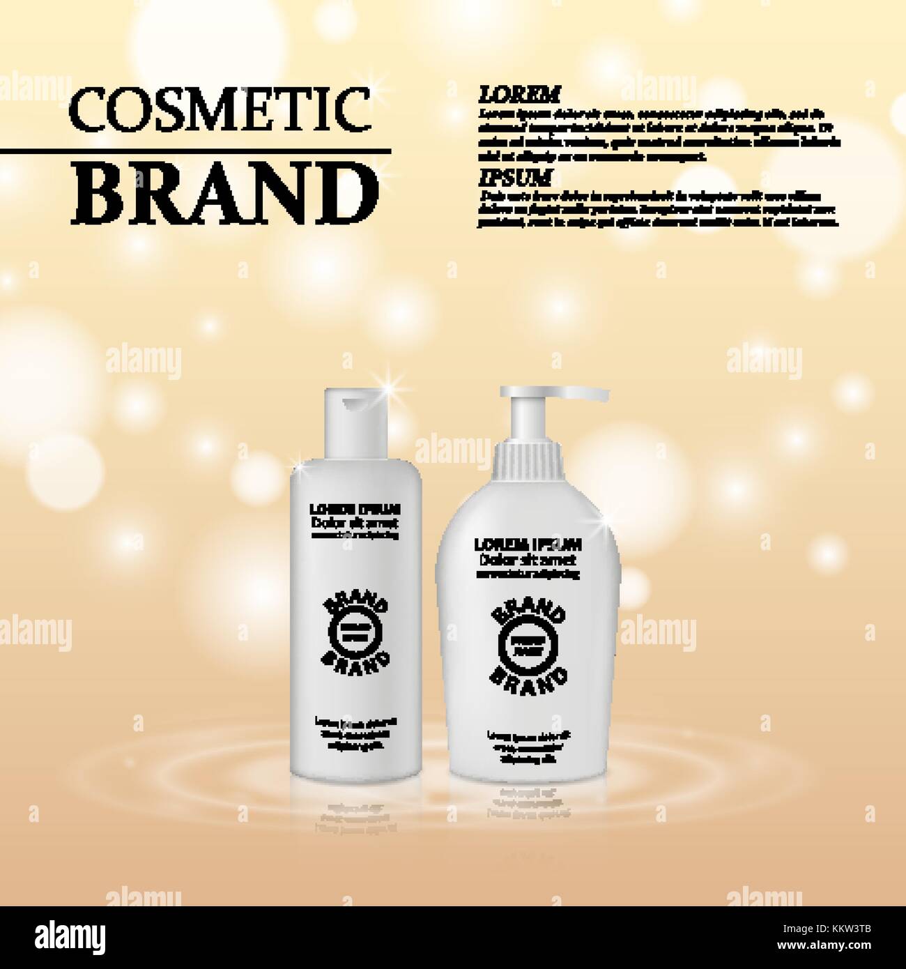 3d set cosmetic cream Stock Vector Images - Alamy