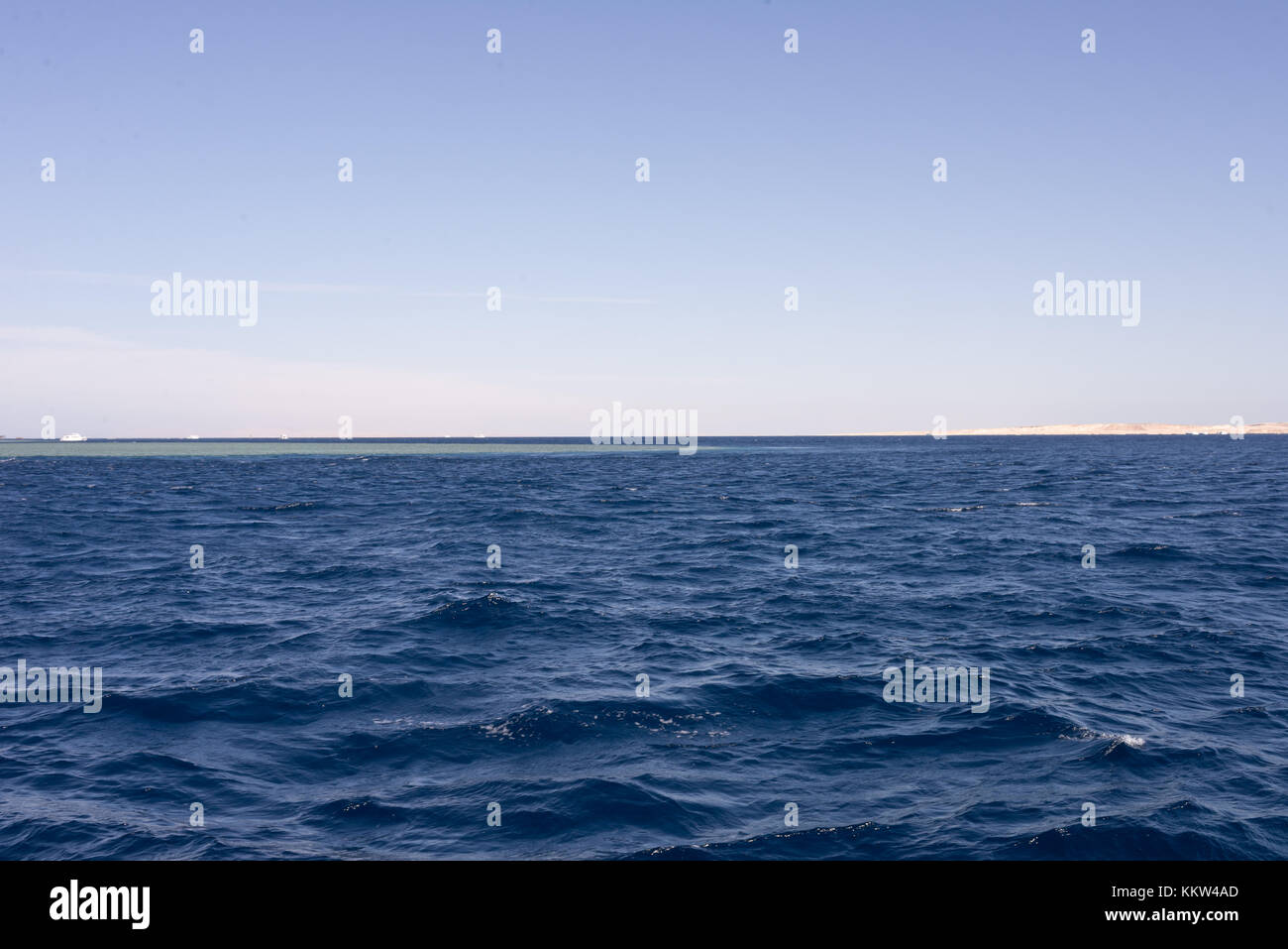 beautiful blue sea and sky Stock Photo - Alamy