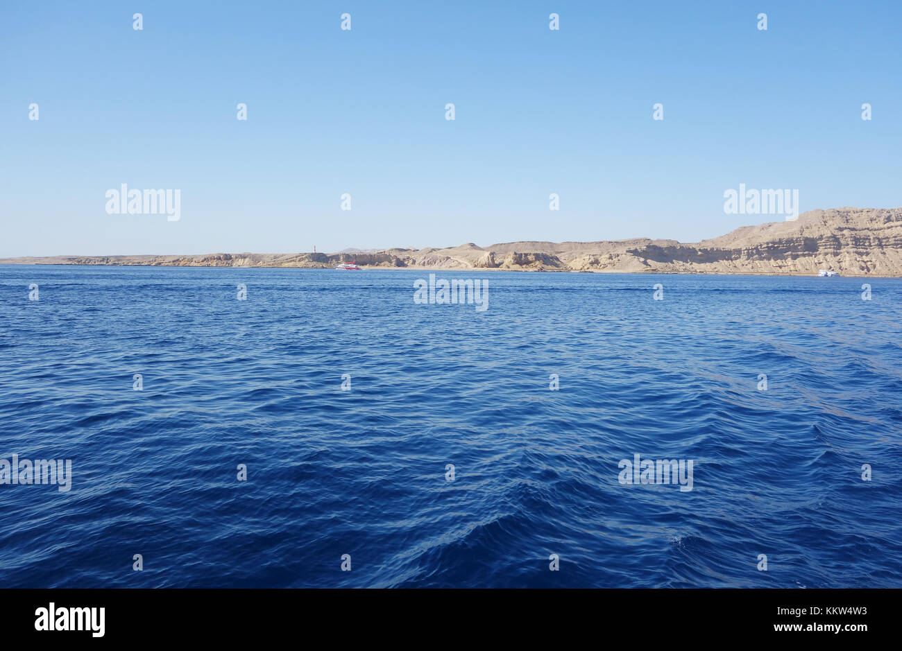 beautiful blue sea and sky Stock Photo - Alamy