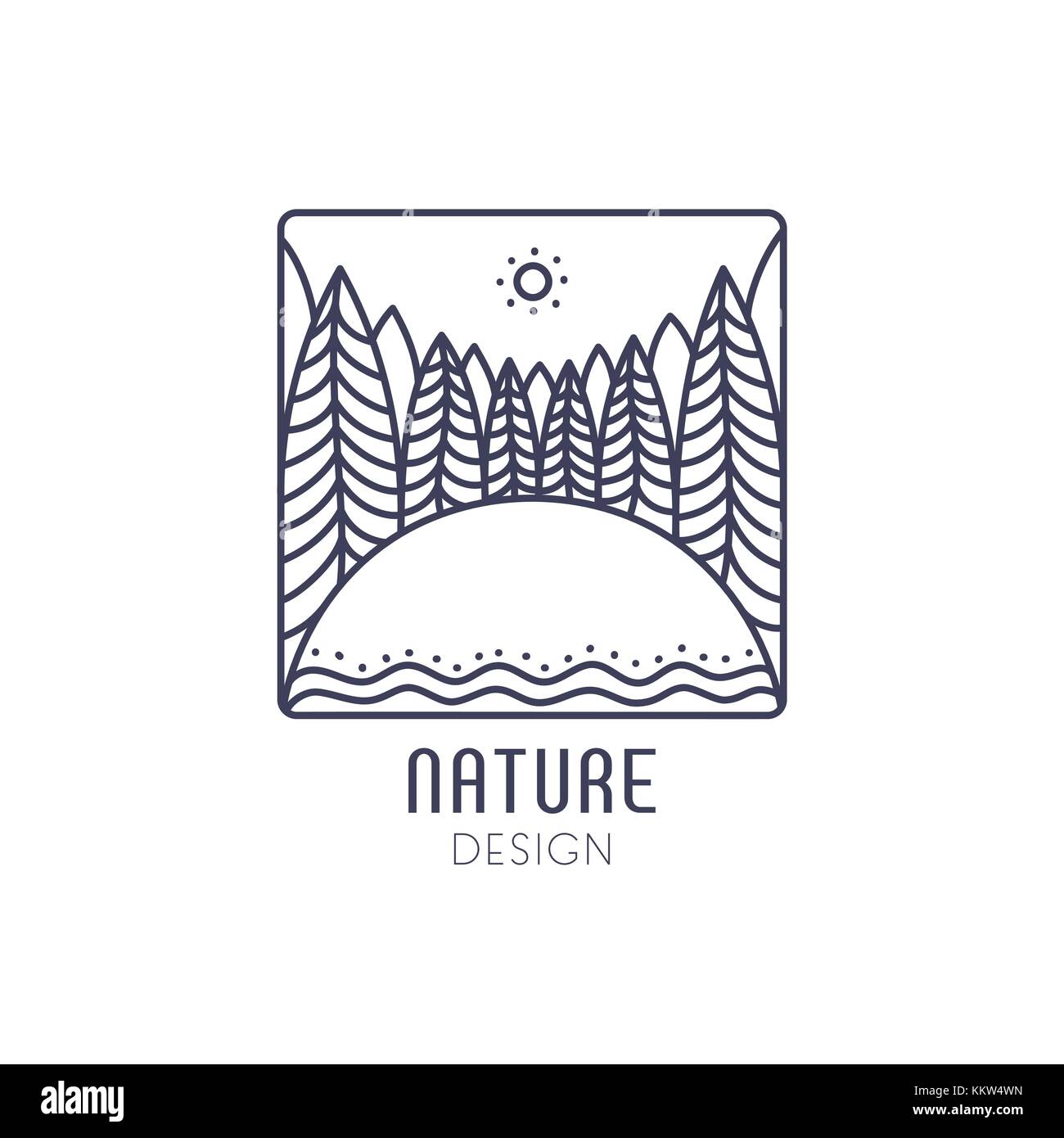 Logo fields forest hi-res stock photography and images - Alamy