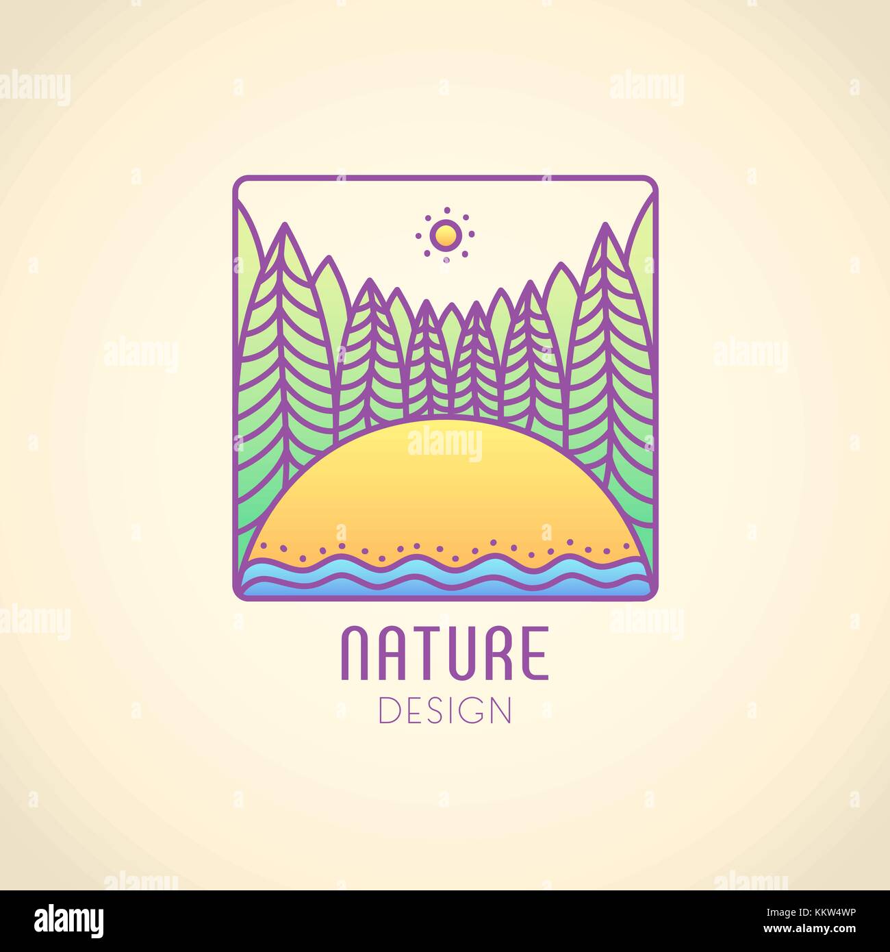 Logo fields forest hi-res stock photography and images - Alamy