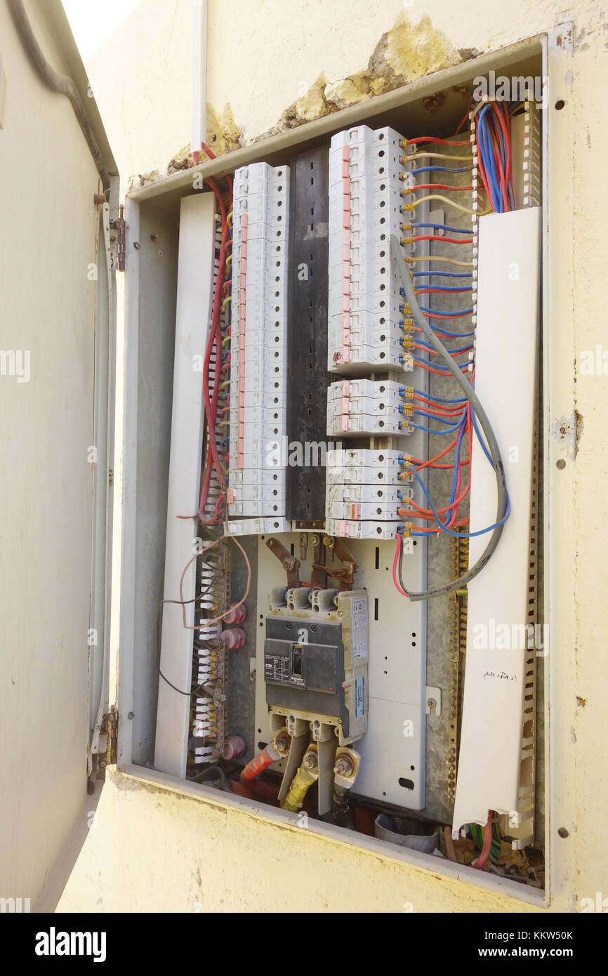 open electric box Stock Photo - Alamy