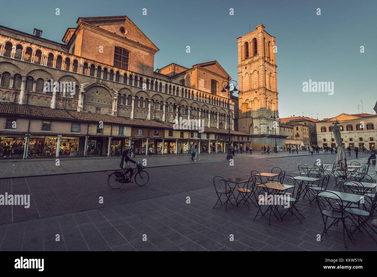 Cathedral and main square of Renaissance town Ferrara Stock Photo - Alamy