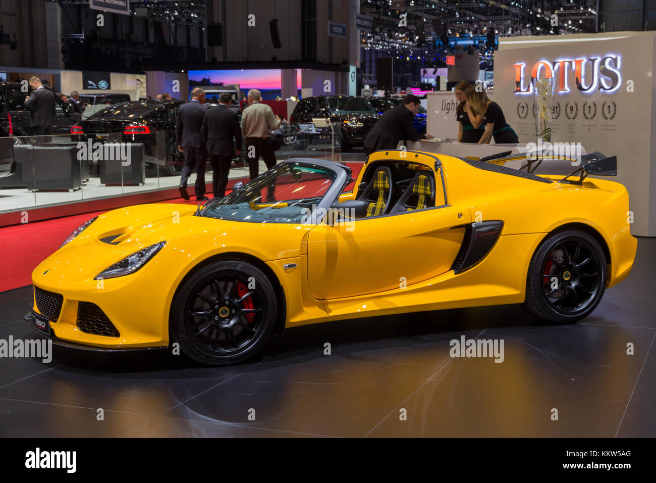 GENEVA, SWITZERLAND - MARCH 1, 2016: Lotus Exige Sport 350 Roadster ...