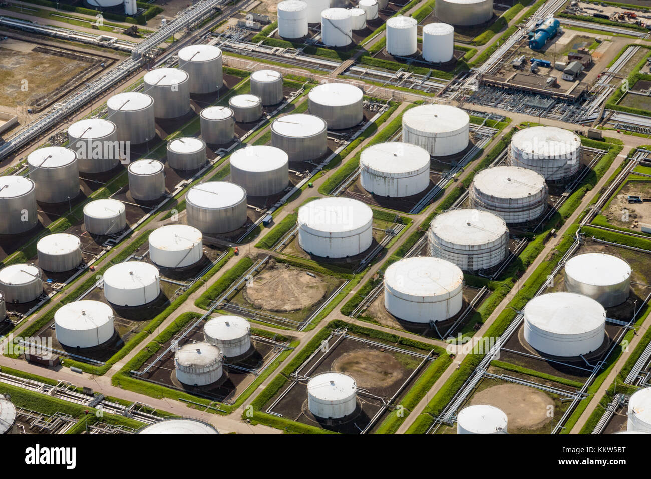 Petroleum, oil and chemical storage depot terminal in an industrial ...