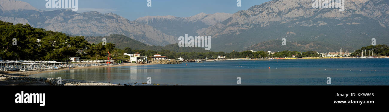 Kemer Antalia nice view of the sea. Beach Kemer Antalia with sand and ...