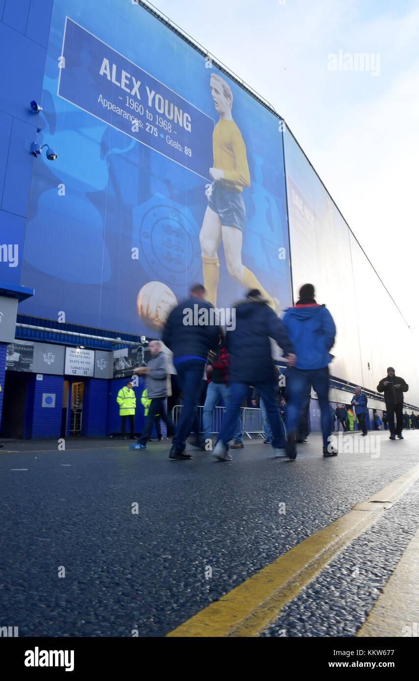 A view of the ground before during the Premier League match at Goodison ...