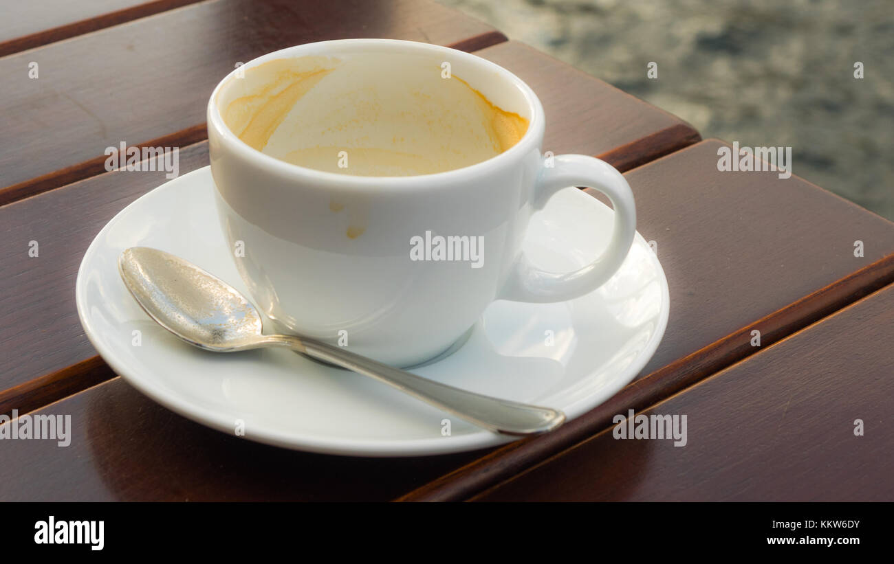 empty cup of coffee Stock Photo - Alamy