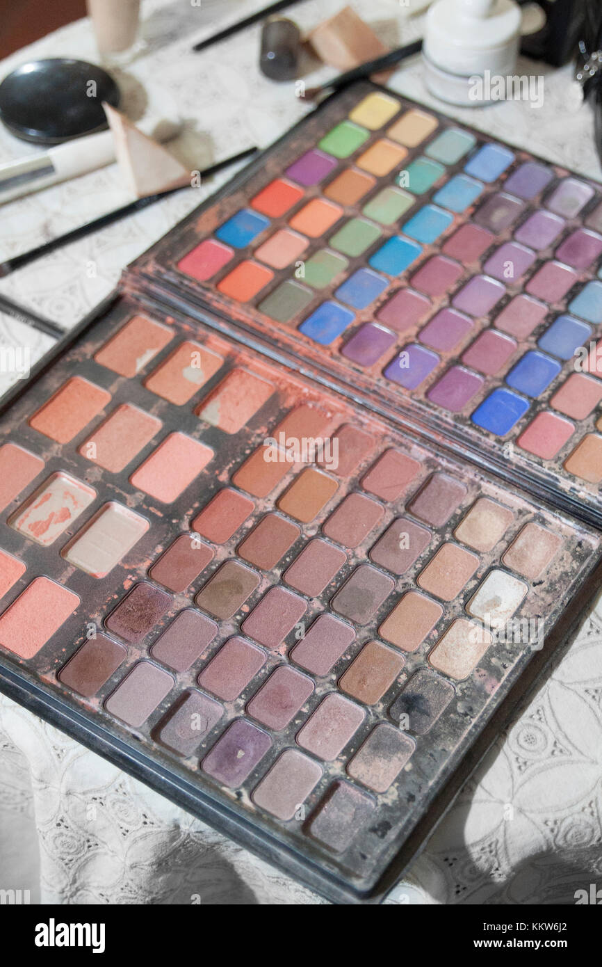 The color palette used for make up Stock Photo - Alamy