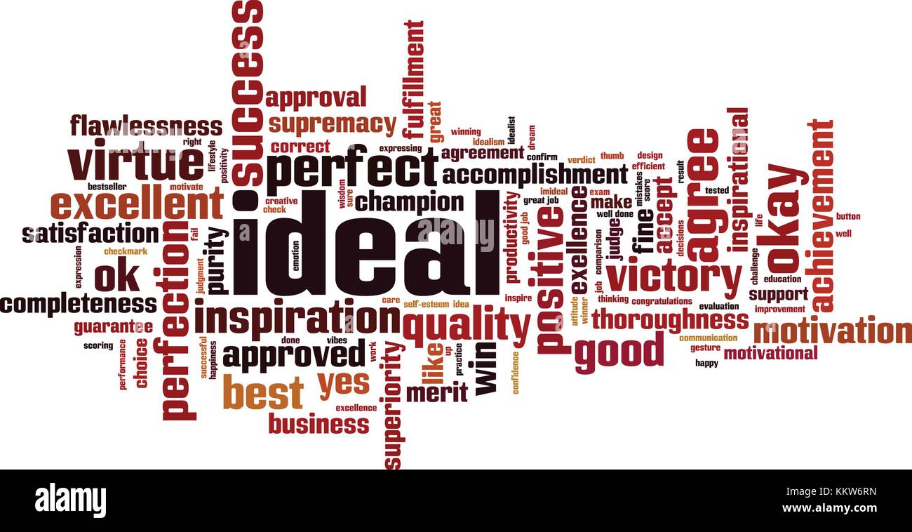Ideal word cloud concept. Vector illustration Stock Vector Image & Art ...