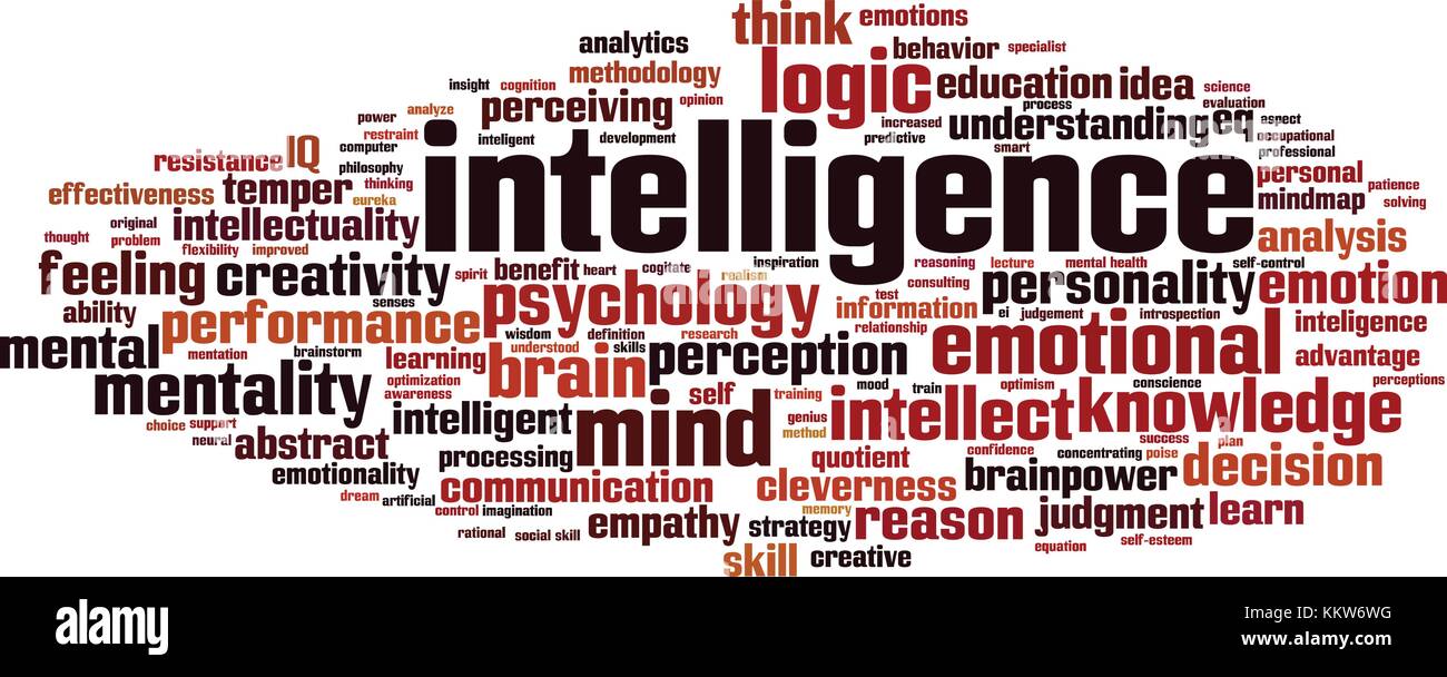 Intelligence word Stock Vector Images - Alamy