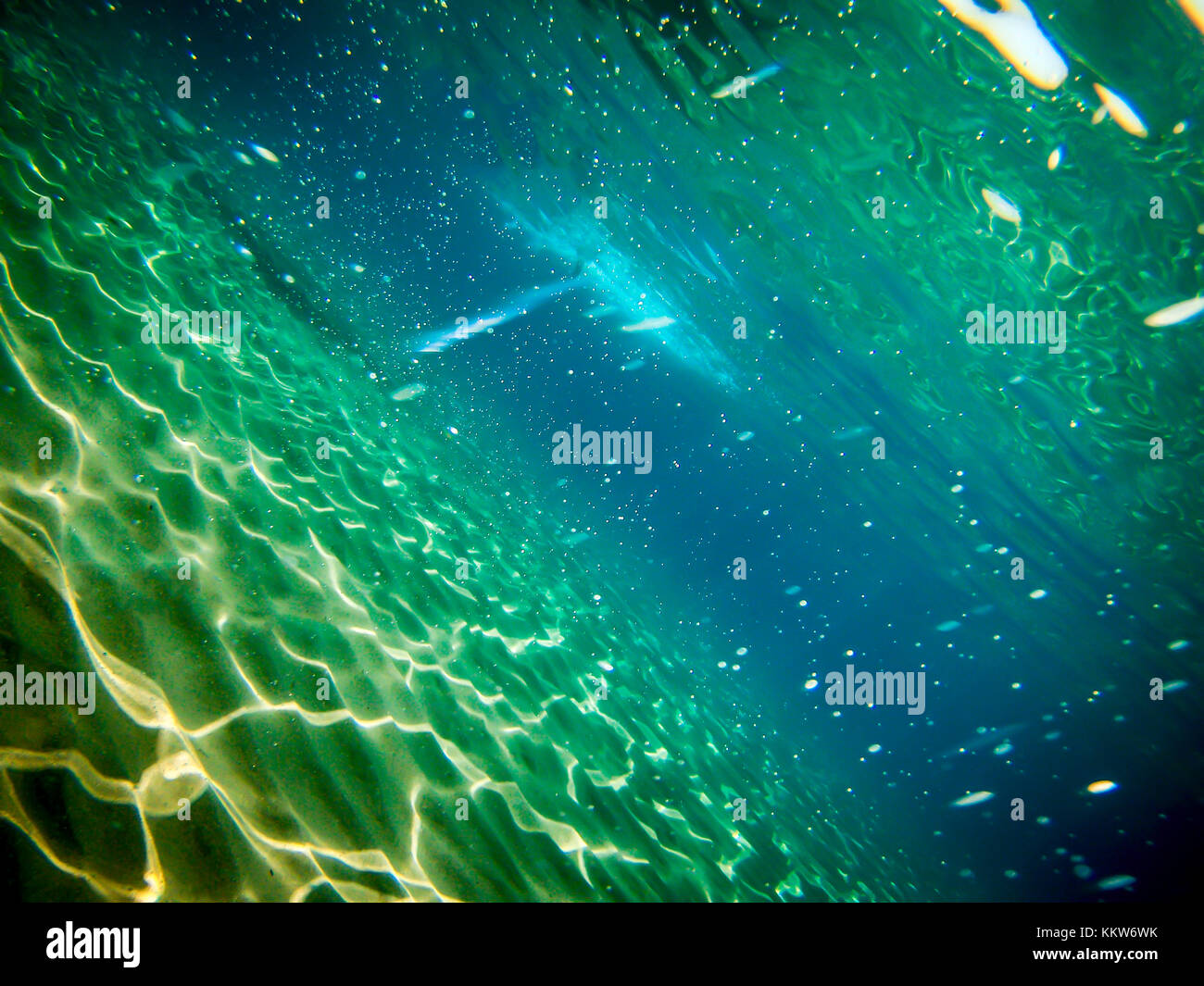 Sea floor with sand and sunlight reflections Stock Photo - Alamy