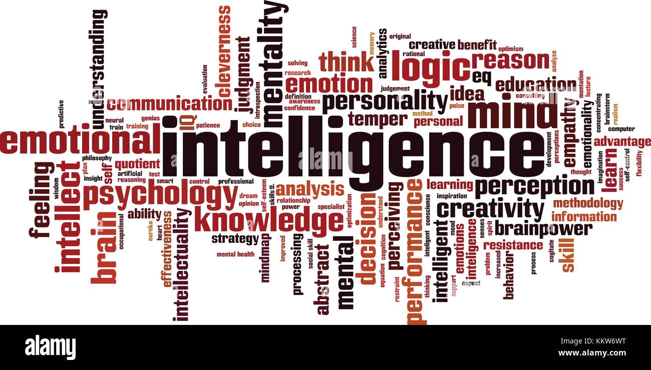 Intelligence word Stock Vector Images - Alamy