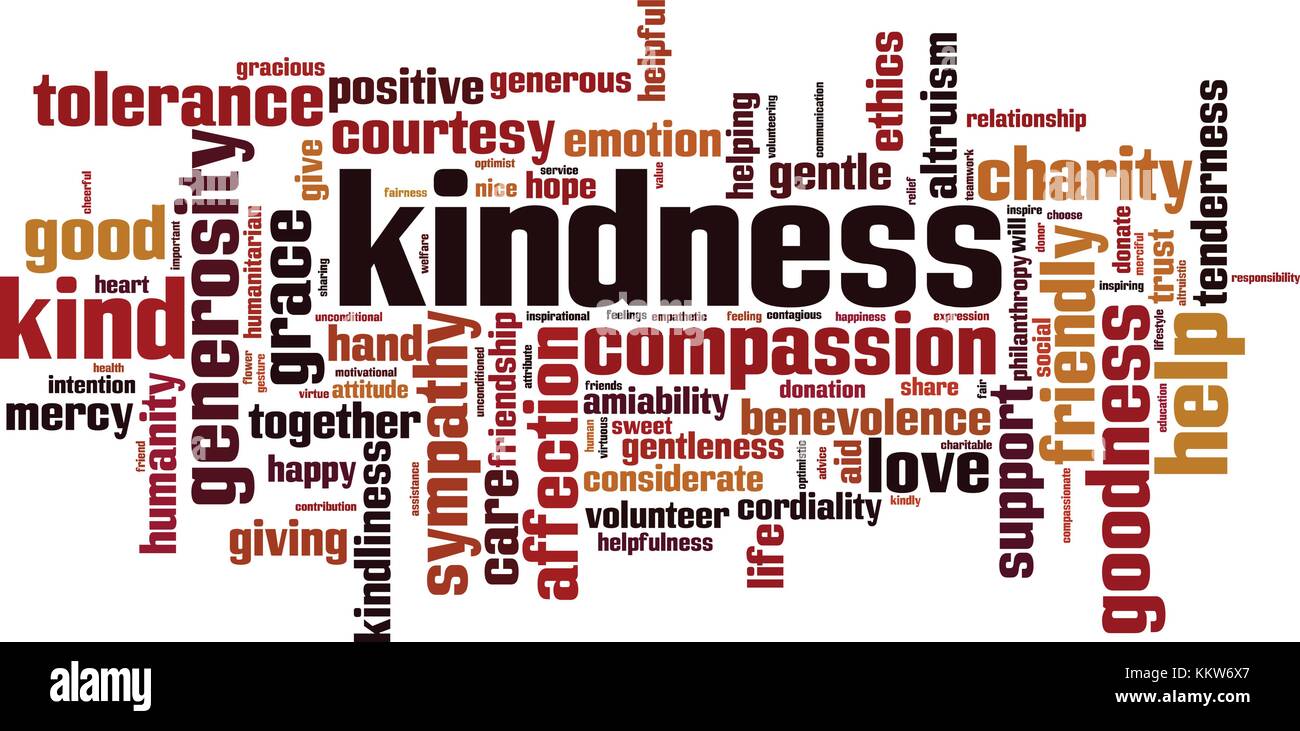 Kindness word cloud concept. Vector illustration Stock Vector Image ...