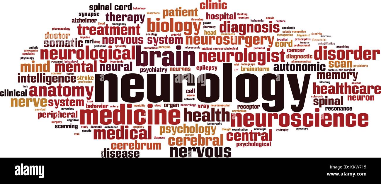 Neurology word cloud concept. Vector illustration Stock Vector Image ...