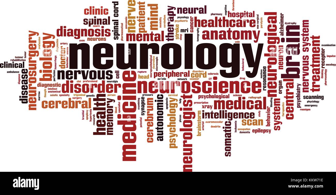 Neurology word cloud concept. Vector illustration Stock Vector Image ...