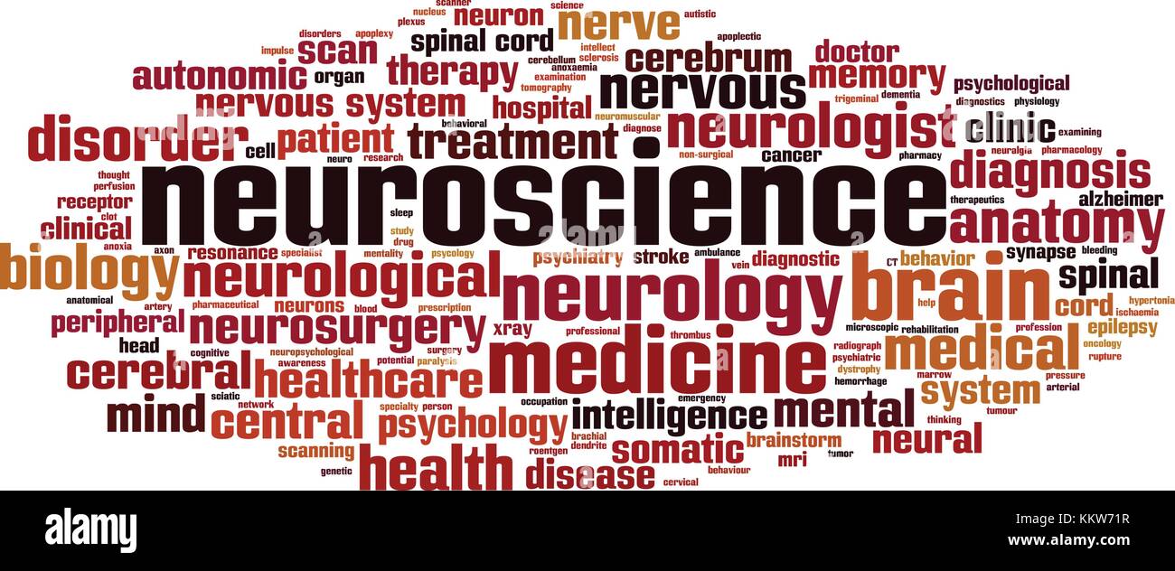 Neuroscience word cloud concept. Vector illustration Stock Vector Image ...