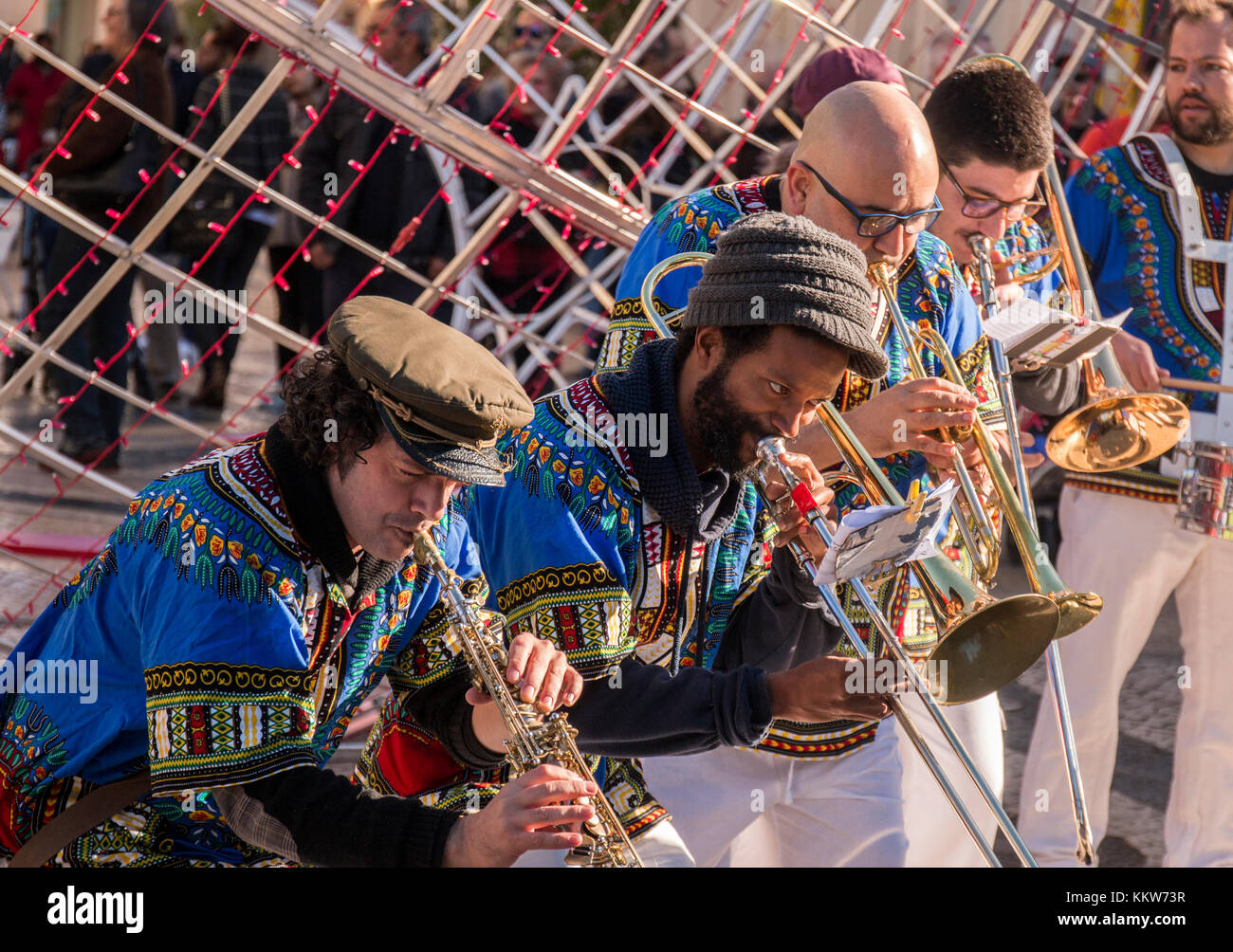 FARO, PORTUGAL - 1st DECEMBER : The arrival of Santa Claus parade in ...