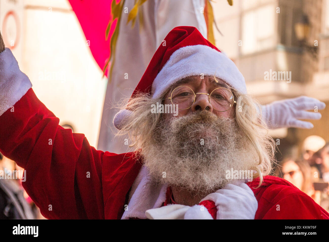 FARO, PORTUGAL - 1st DECEMBER : The arrival of Santa Claus parade in ...