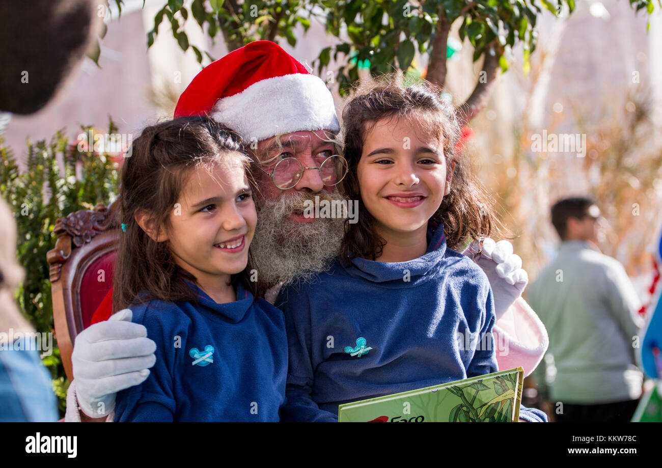FARO, PORTUGAL - 1st DECEMBER : The arrival of Santa Claus parade in ...
