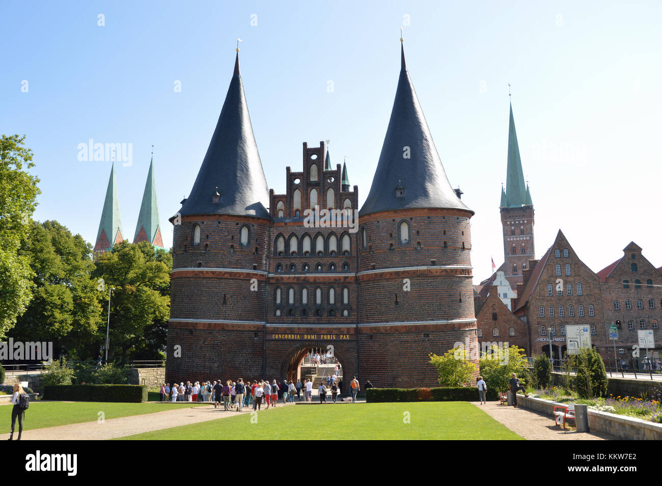 Holsten Gate, a city gate in Luebeck, Germany Stock Photo - Alamy