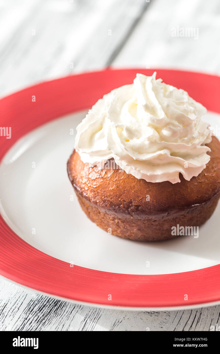 Rum baba on plate hi-res stock photography and images - Alamy